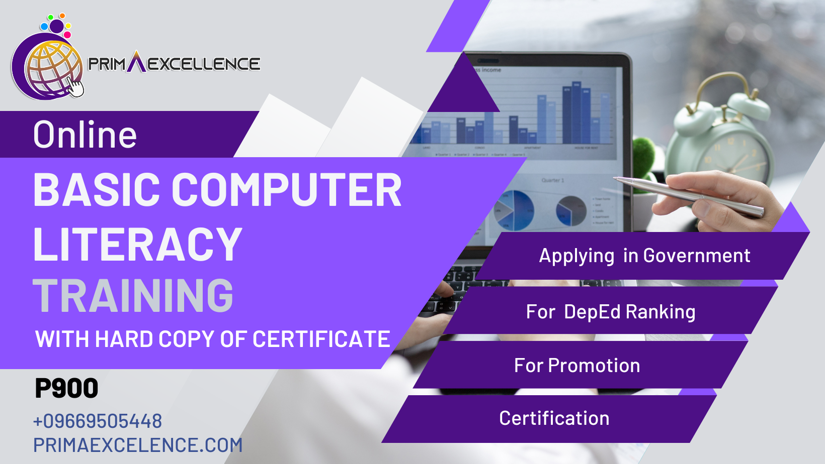BASIC COMPUTER LITERACY TRAINING PRIMAEXCELLENCE